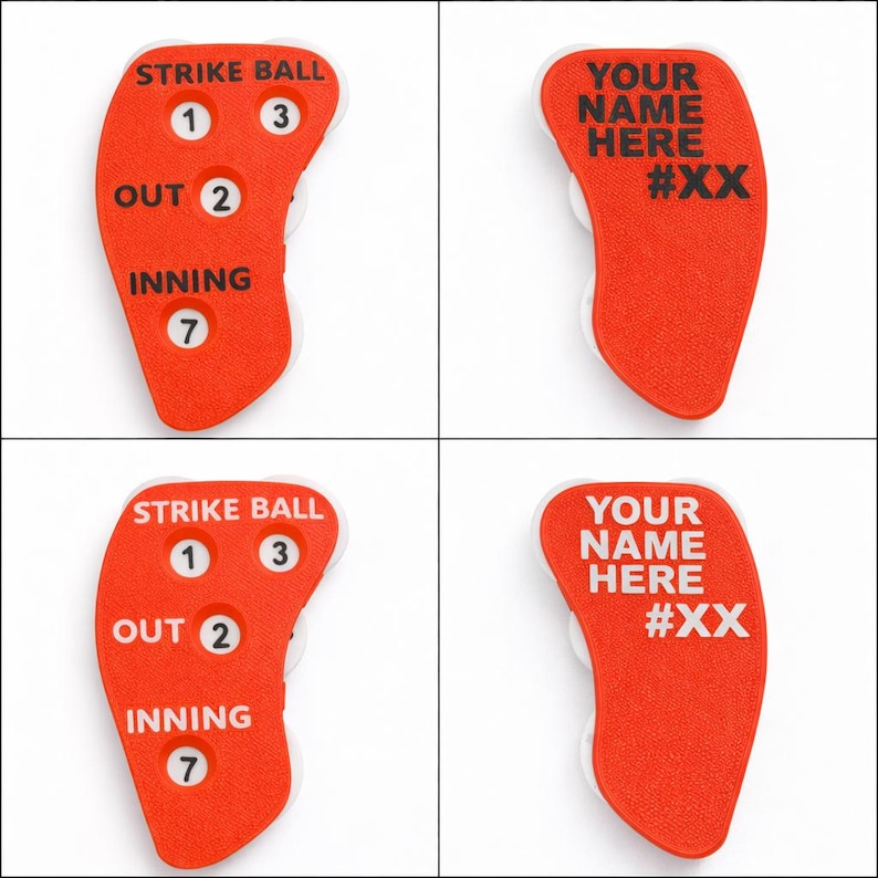 4-dial Umpire Indicator for Baseball and Softball - Personalized Name ...