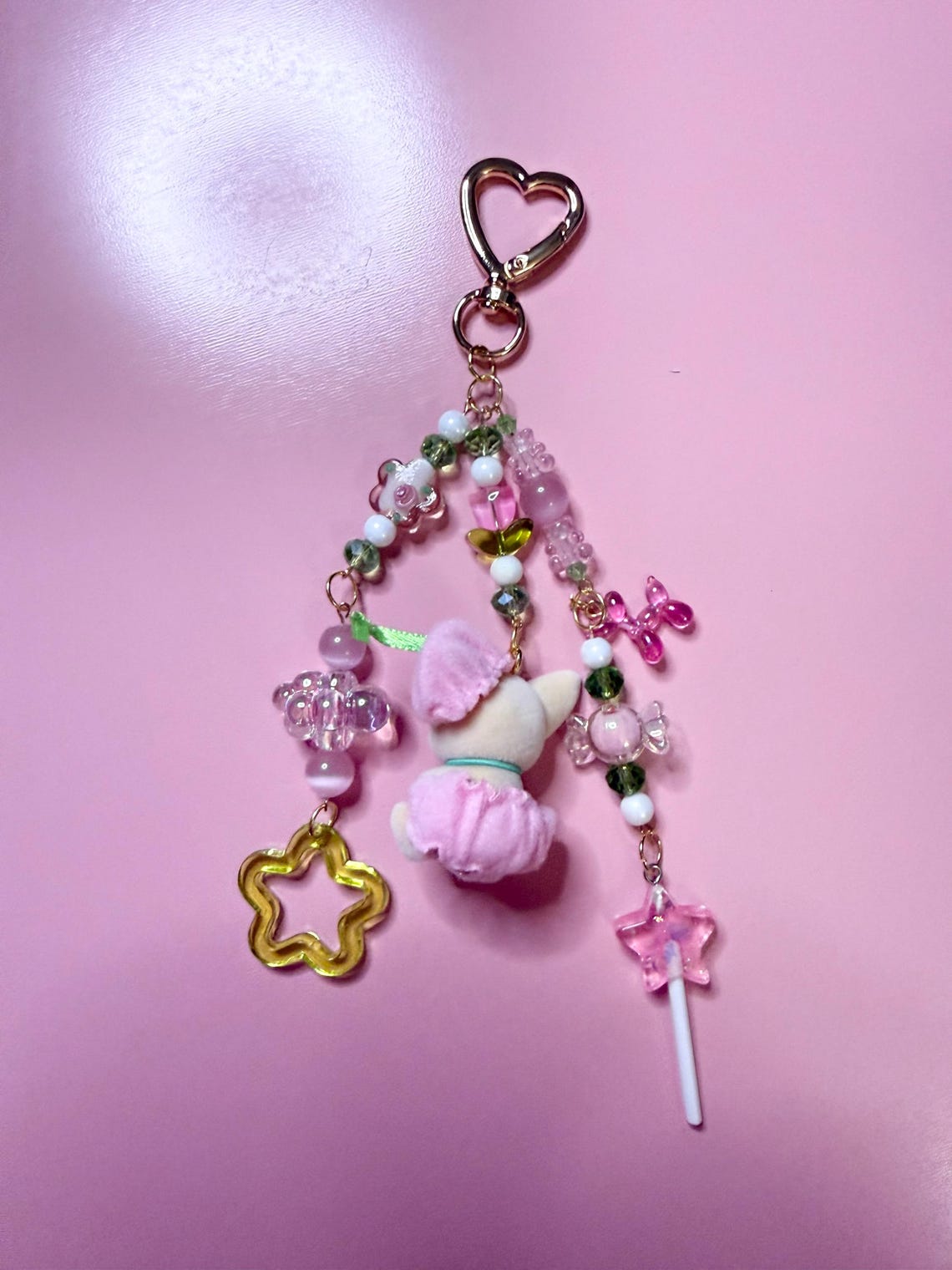 Handmade Calico Critter Keychain - Cherry Pink Fenic Fox - Etsy