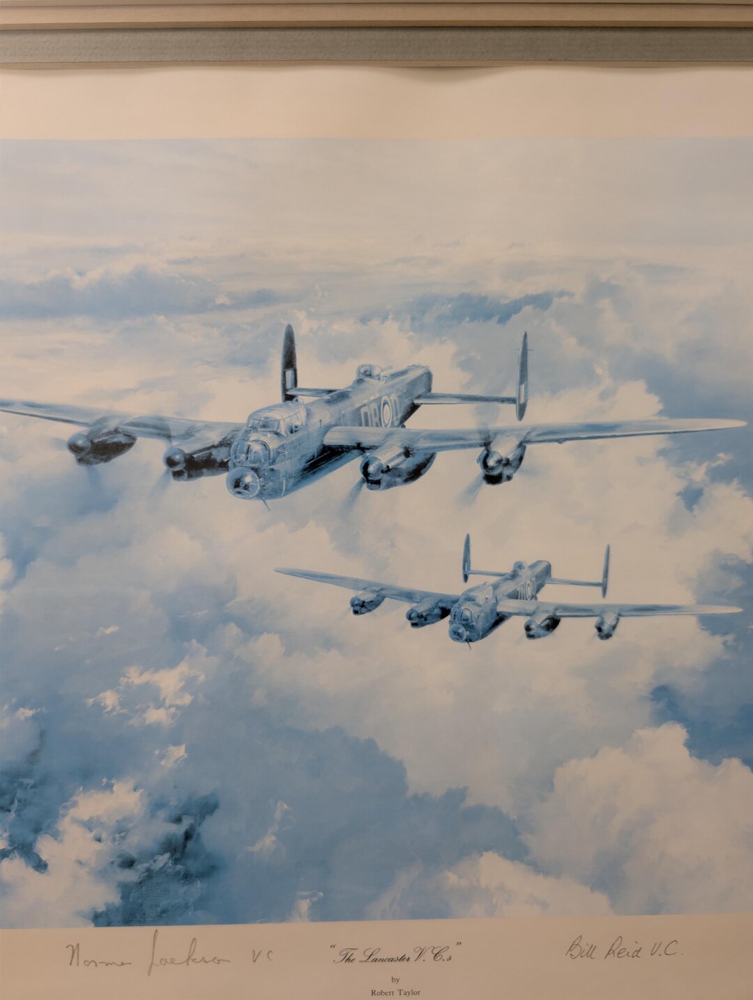 Robert Taylor "the Lancaster V.c.s" LARGE Signed Print – Hand-signed by ...