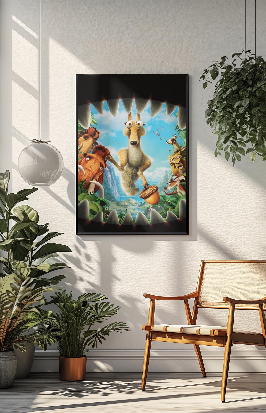 Ice Age Scrat Poster | Funny Movie Wall Art | Kids Cartoon Room Decor ...