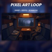 Hand Painted Forest Animation Loops | Seamless Vertical MP4 (digital ...