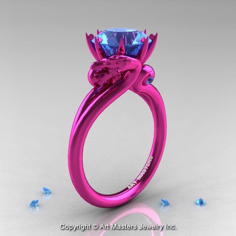 Fuchsia Ring - Etsy