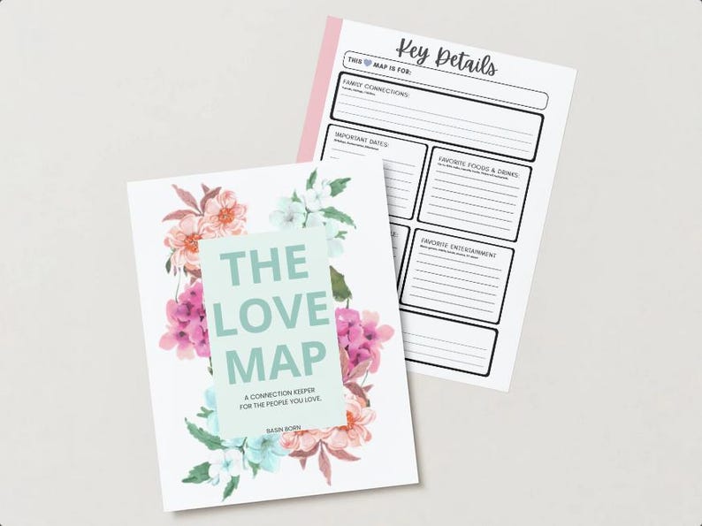 Love Map Relationship Journal • Connection Tracker (digital Download ...