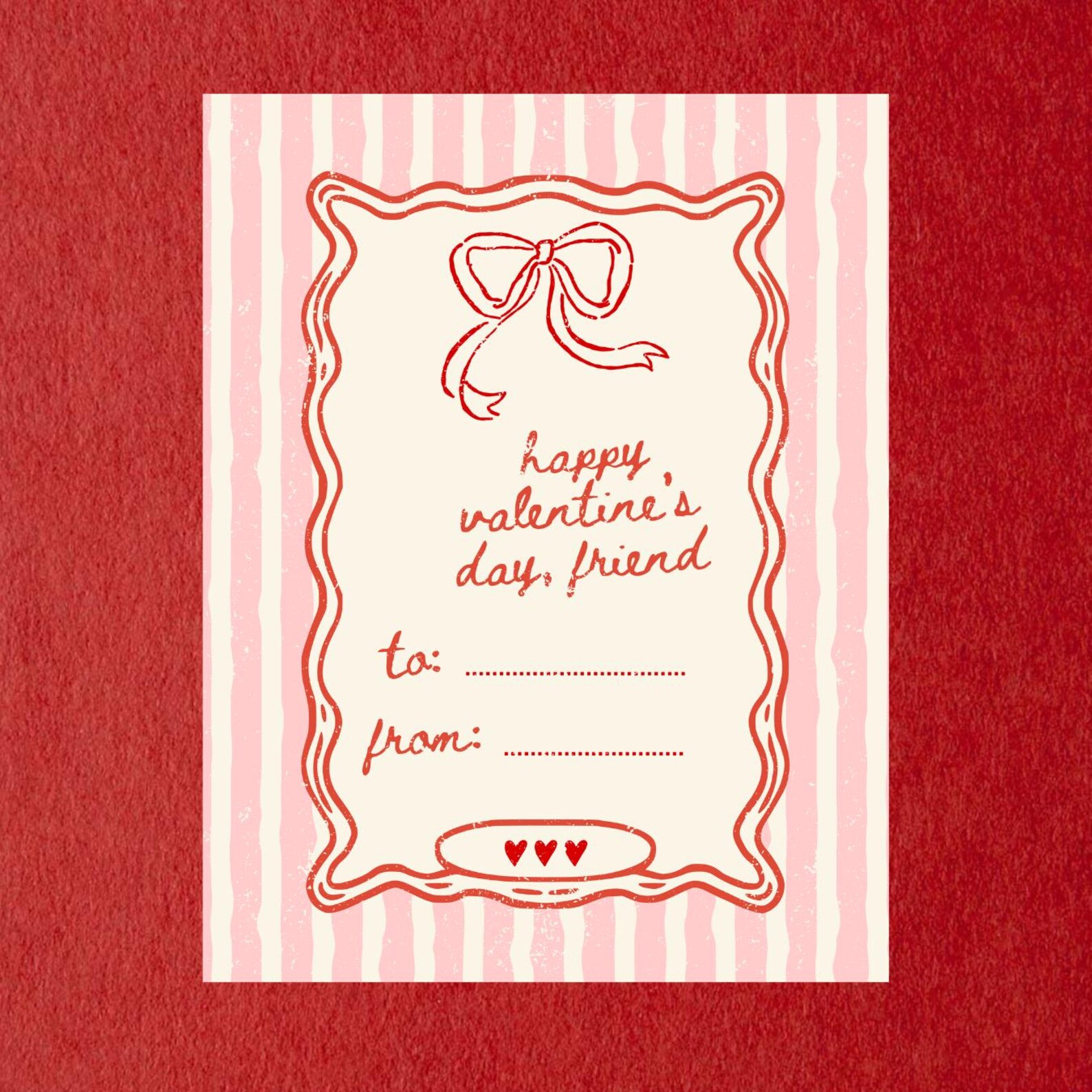 Galentines Customizable Cards Printable Valentines Card for Friends ...