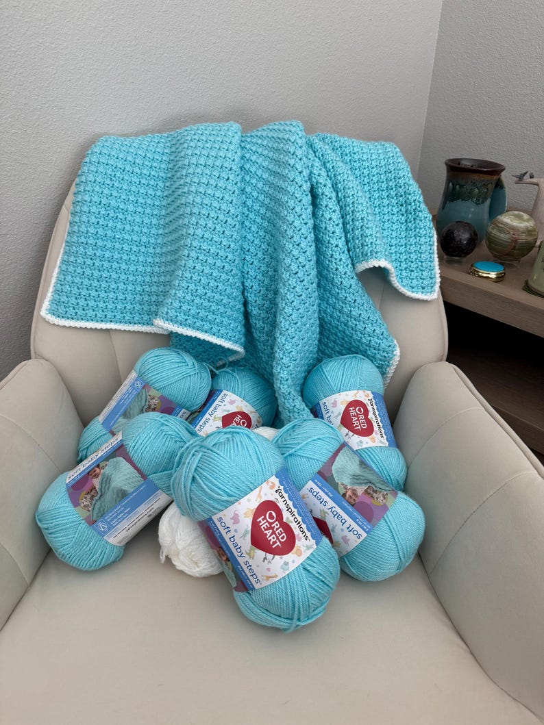 Easy Crochet Baby Blanket Pattern | Textured Stitch Tutorial | Modern ...