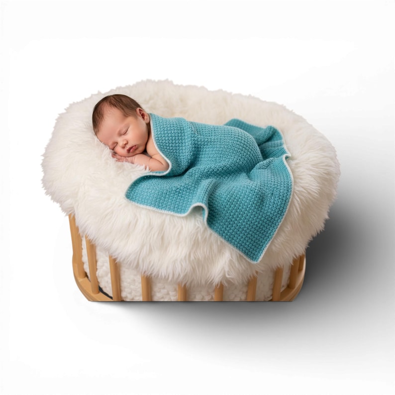 Easy Crochet Baby Blanket Pattern | Textured Stitch Tutorial | Modern ...