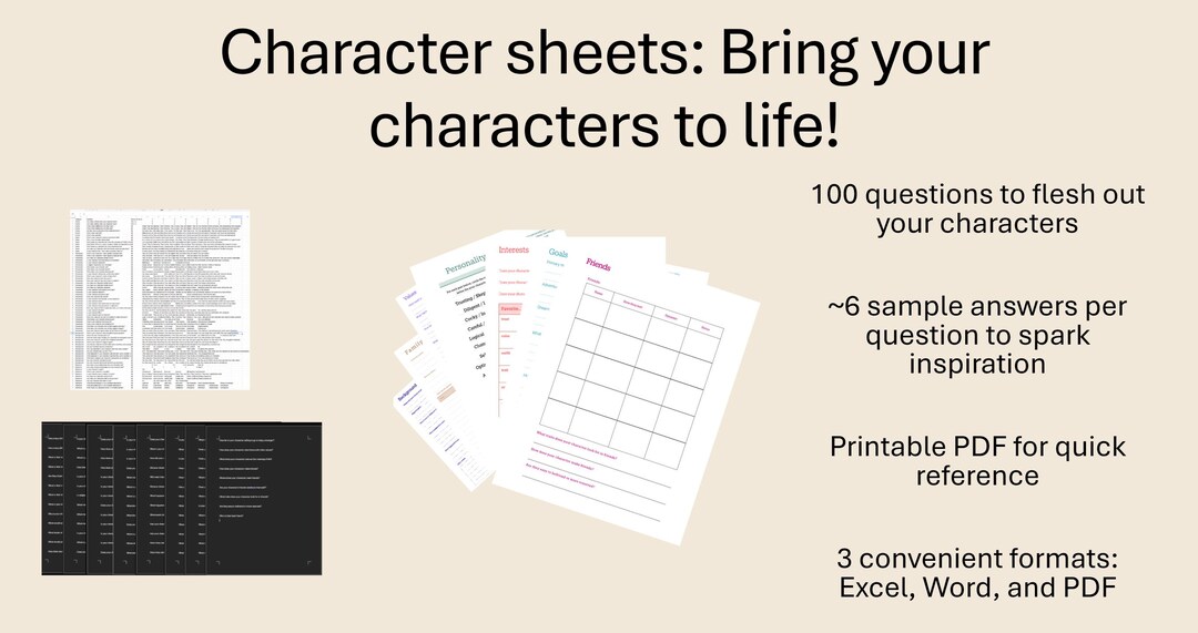 The Character Forge: Character Sheets That Go Beyond a Simple Backstory ...