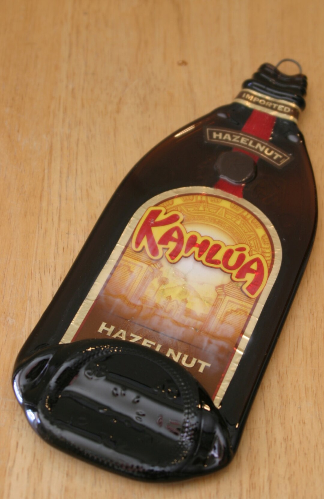 Kahlua Hazelnut. This Flattened slumped Bottle Makes a Great Cheese ...