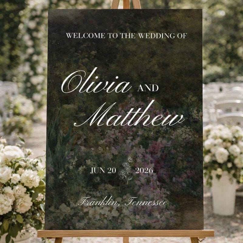 Oil Painting Welcome Sign - Etsy