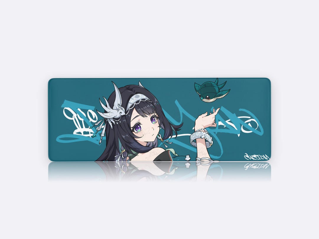 Lan Yan Genshin Impact Mousepad, Genshin Impact Desk Mat, Anime Waifu ...