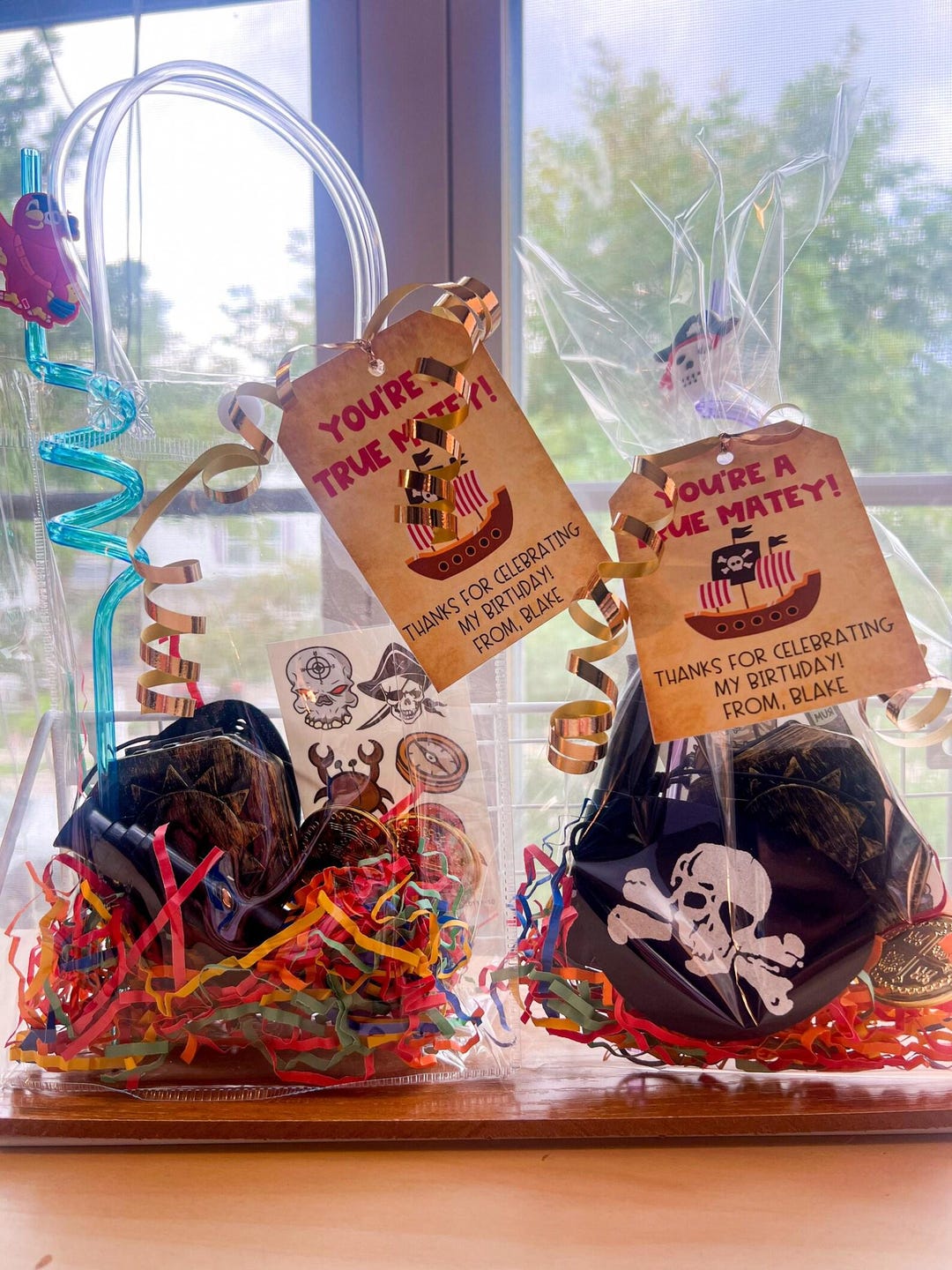 Custom Pirate Theme Goodie Bag: Kids Birthday Party Favors With Eye ...