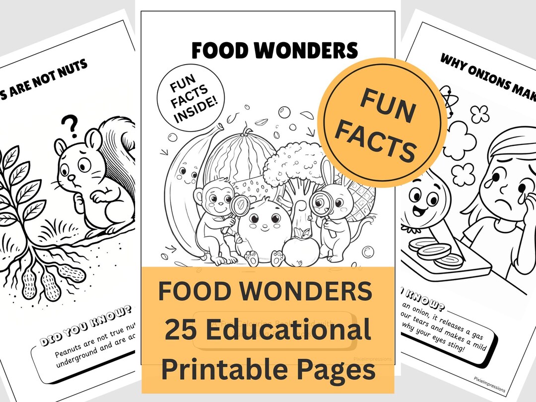 STEM Food Science Coloring Book for Kids, Kitchen Chemistry Activity ...