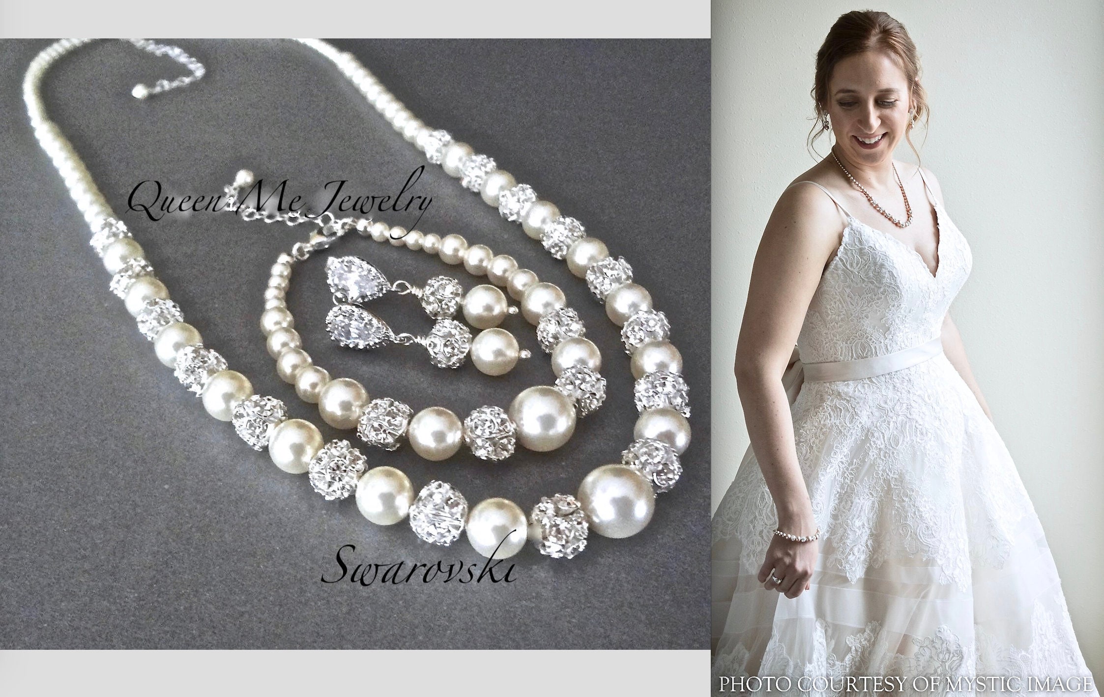 Pearl Wedding Jewelry SET for a Bride Mother of the Bride | Etsy