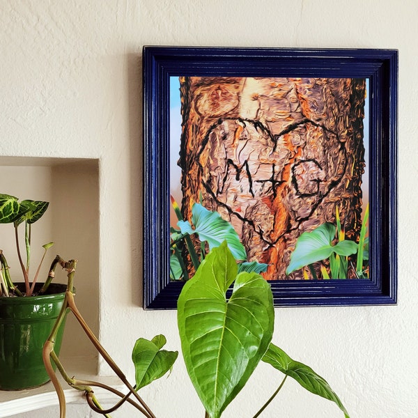 Initials Carved - Etsy