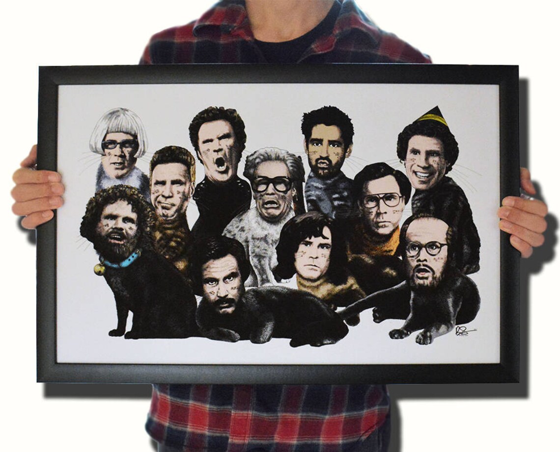 Færrell Cats Family Portrait Poster - Etsy