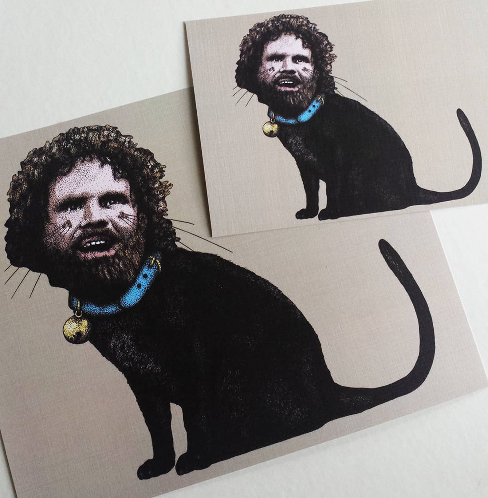 More Catbell! - Færrell Cat Print Series - Etsy
