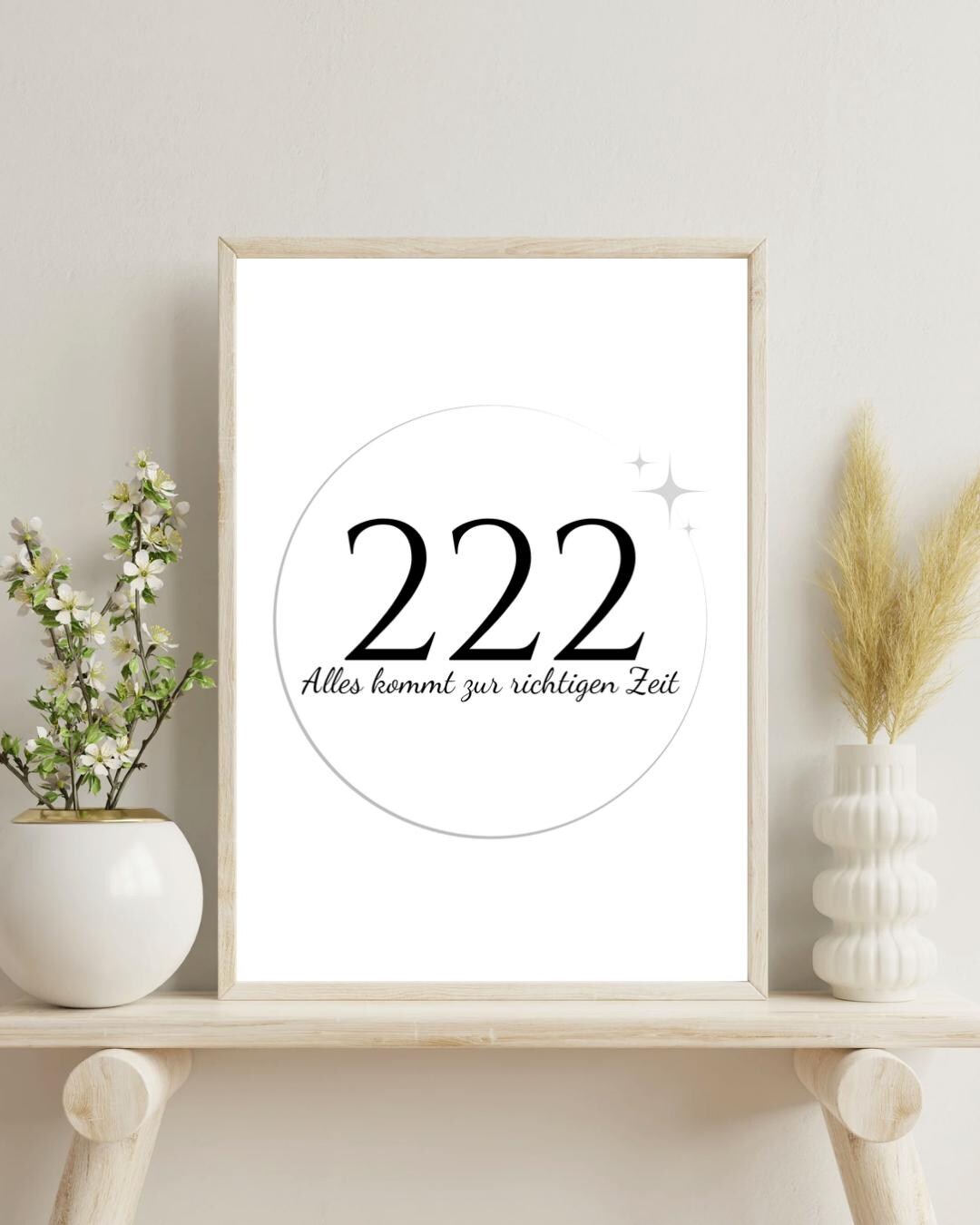 222 Poster – Everything Comes at the Right Time | Digital Download ...