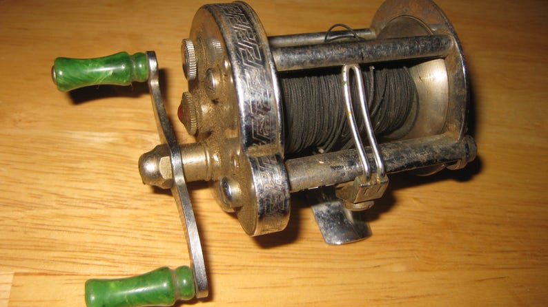 Pflueger Akron No 1893 Jeweled Fishing Reel Collectible - Etsy Pflueger Akron No 1893 Jeweled Fishing Reel Collectible - Etsy