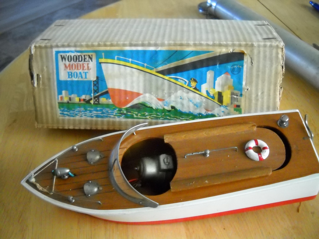 Japan Rico Toy Pond Boat 1950s Collectible - Etsy
