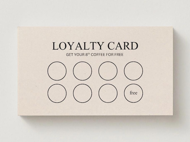Customer Loyalty Card Templates | 14 Stamp & Punch Cards for Small ...