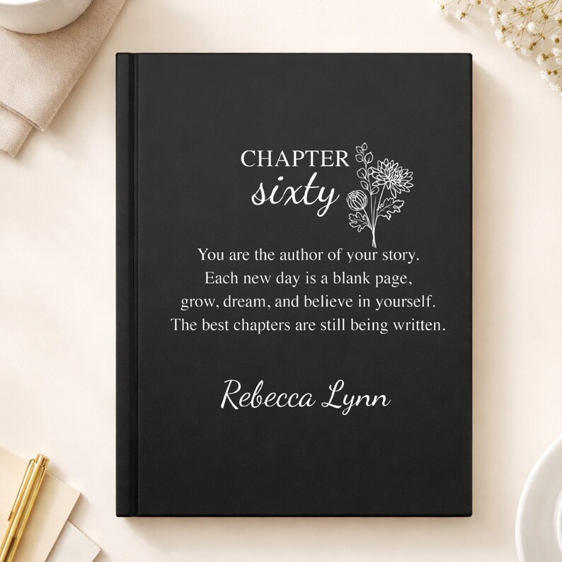 Personalized Chapter 60 Journal, 60th Birthday Keepsake, Chapter 60 ...