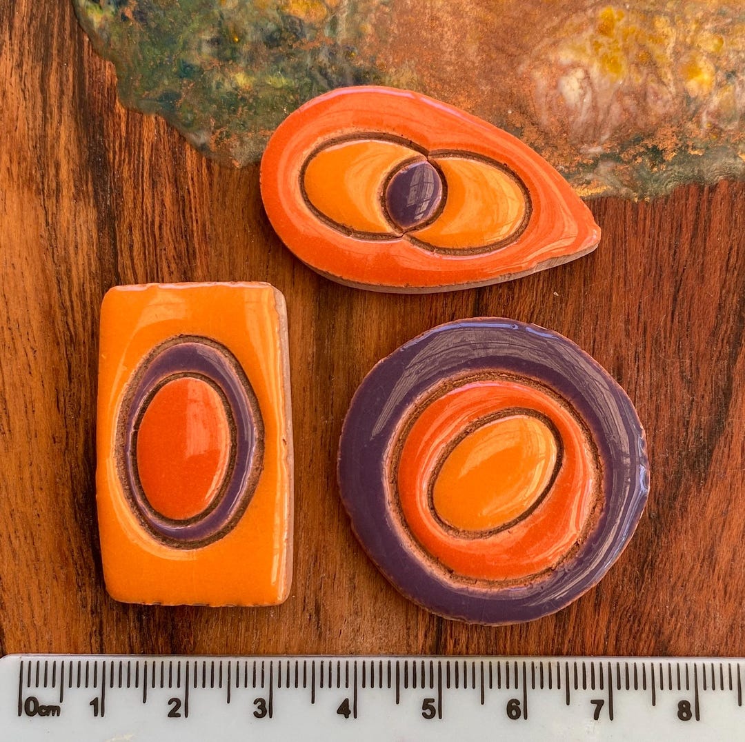 Ceramic Jumbled Shapes Tile Bundle. 3pcs. - Etsy