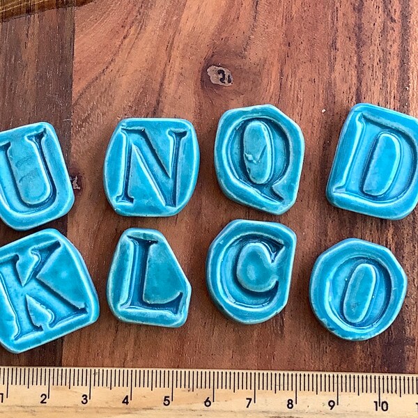 Ceramic Tile Alphabet Letters - Etsy