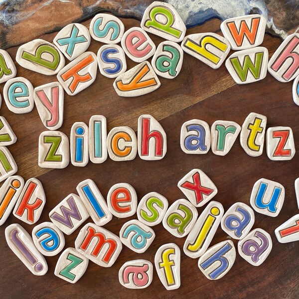 Ceramic Tile Alphabet Letters - Etsy