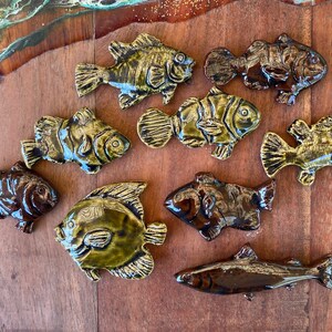 Small Ceramic Fish, in Grey - Etsy