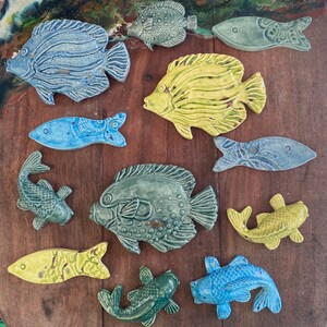 Large Ceramic Fish, in Sage Green - Etsy