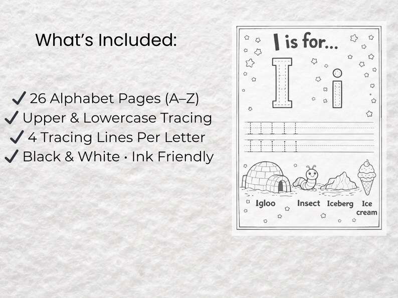 ABC Alphabet Tracing Coloring Pages for Preschool | Letter Recognition ...