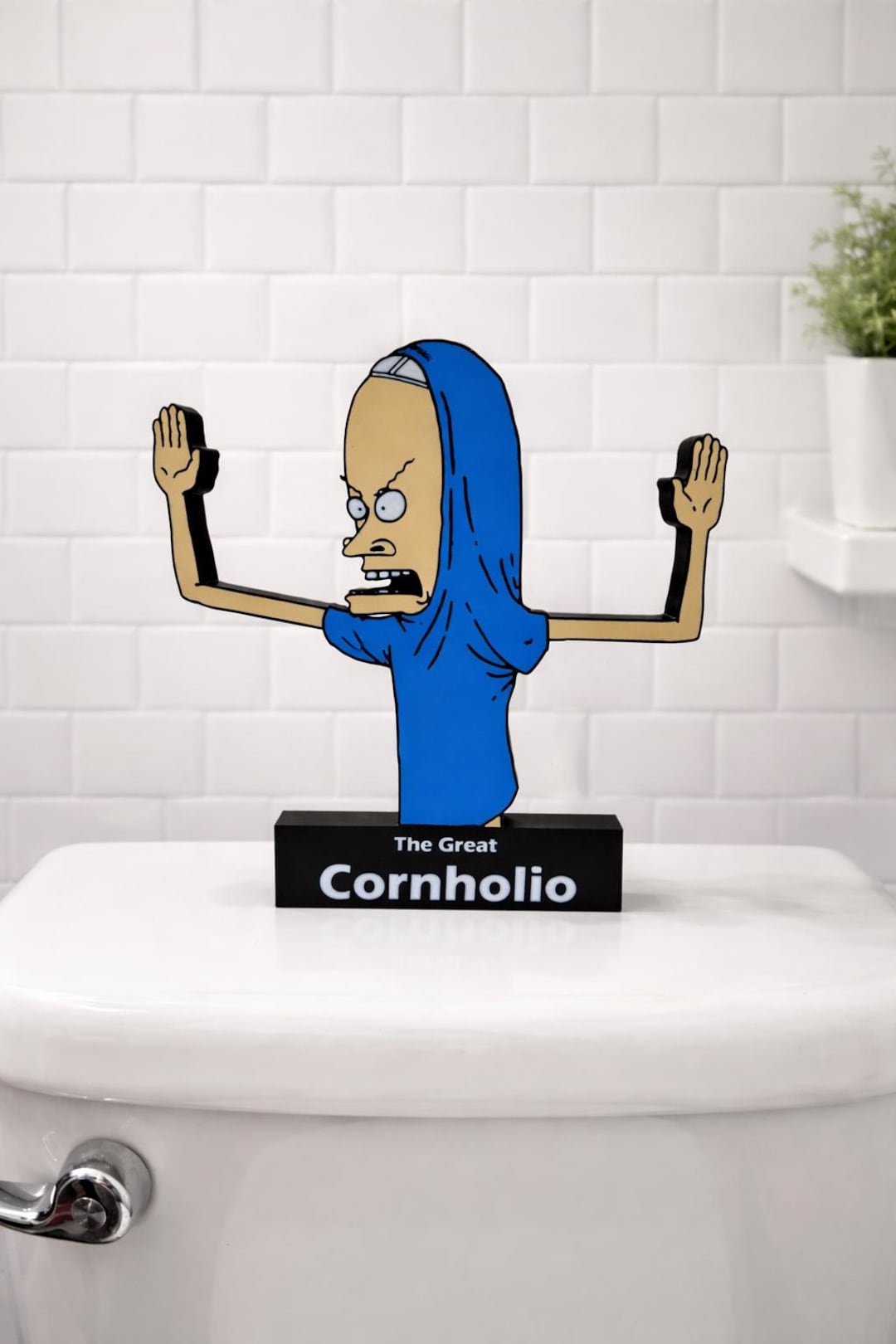 Beavis & the Cornholio Toilet Paper Holder - Funny Bathroom Decor - Etsy