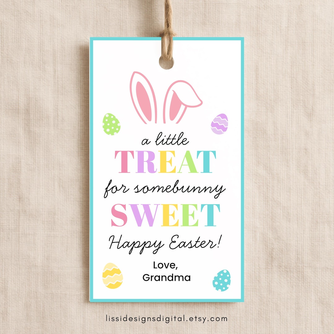 Printable Easter Gift Tags: A Little Treat for Somebunny Sweet ...