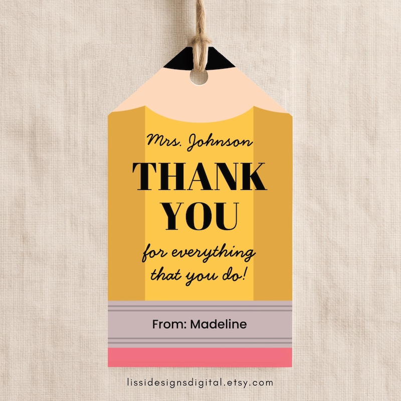 Printable Pencil Labels - Etsy