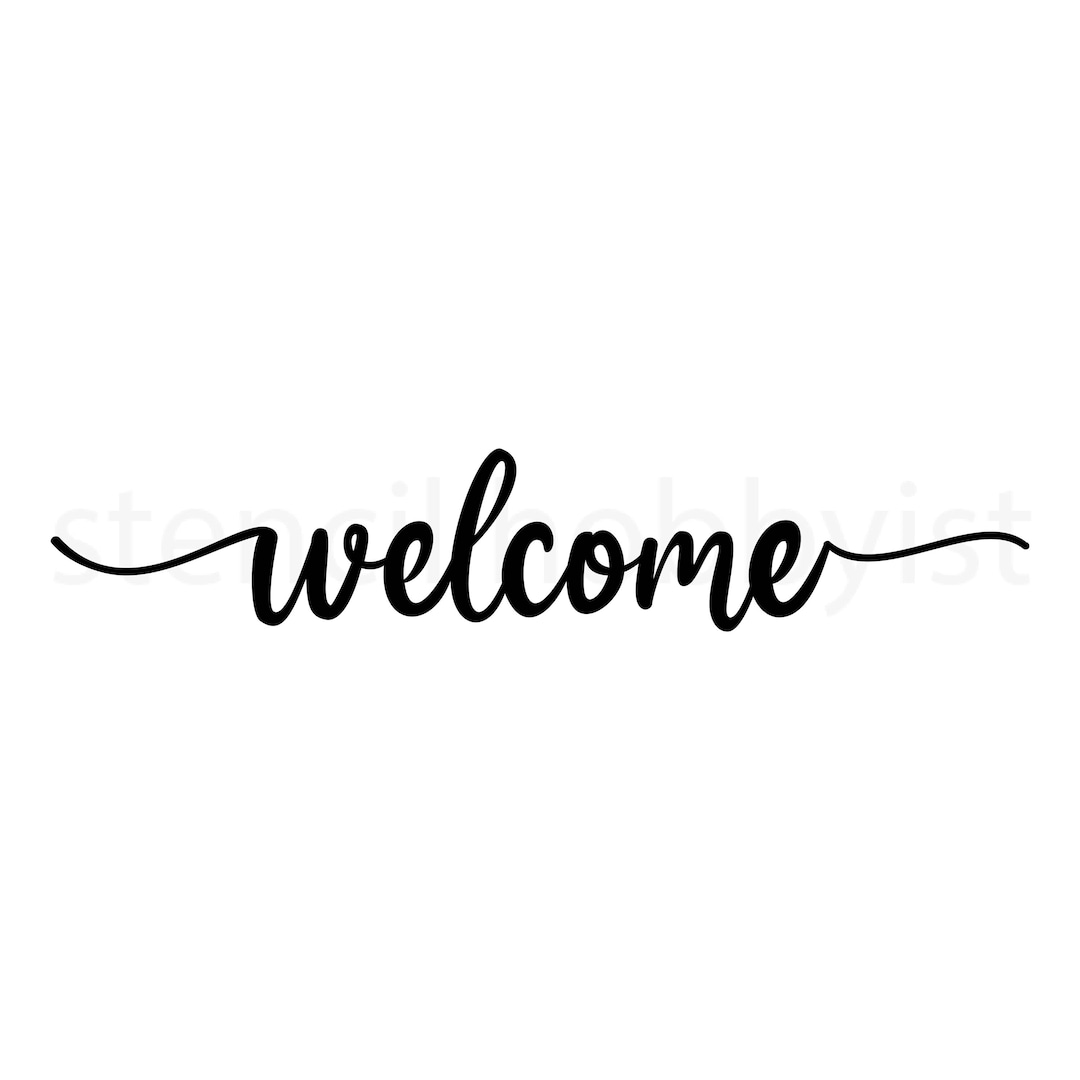 Welcome Script Font Bundle Ready to Cut Digital Download Files |door ...