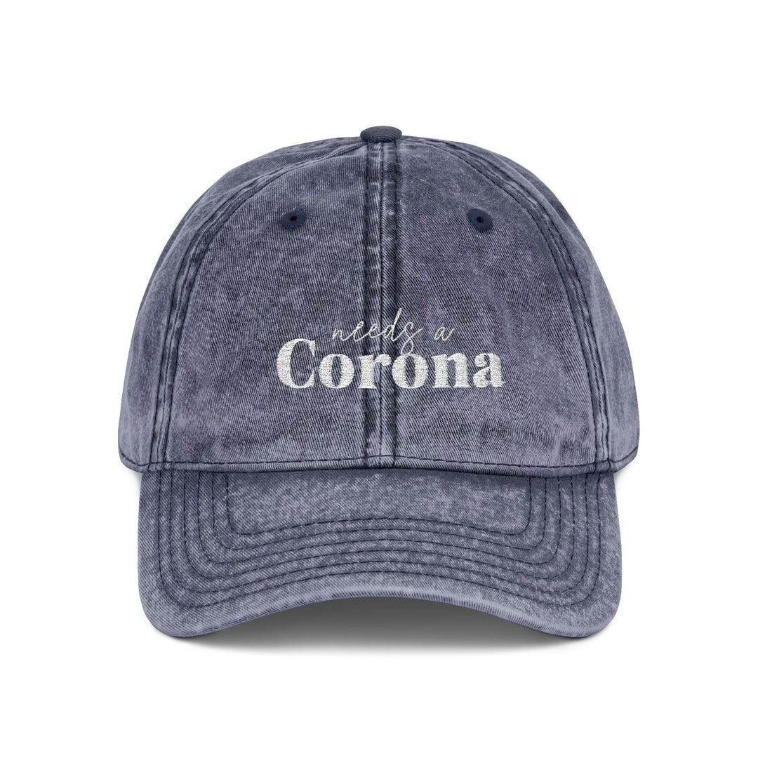Distressed Corona Logo Vintage Cap | Embroidered Baseball Hat - Etsy