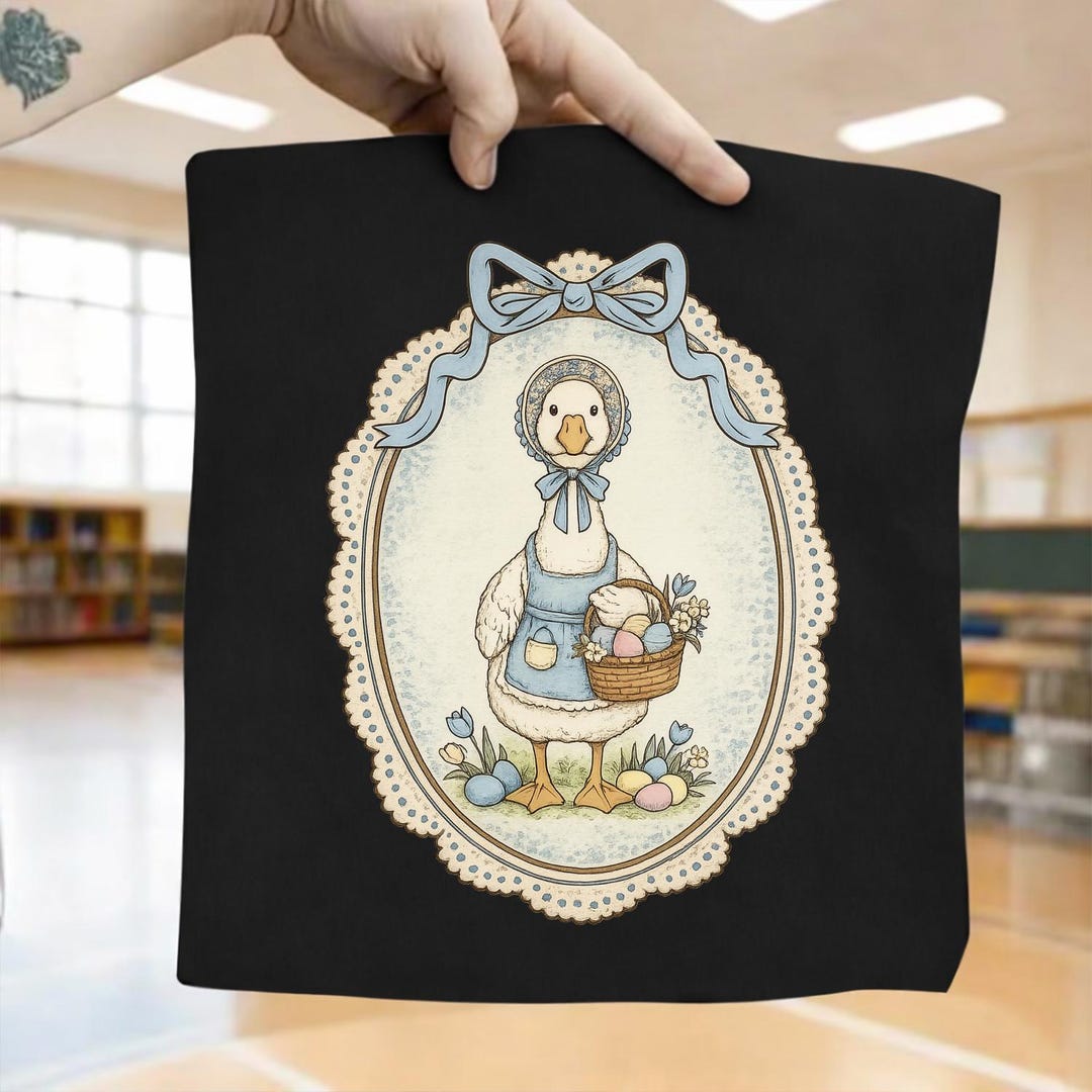 Vintage Thrifted Goose Png, Grandma Core Shirt Design, Coquette ...