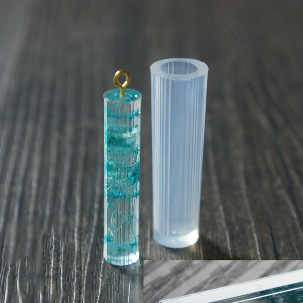 1 Long Strip Shape Pendant 45mm Resin Silicone Mould Pendant | Etsy