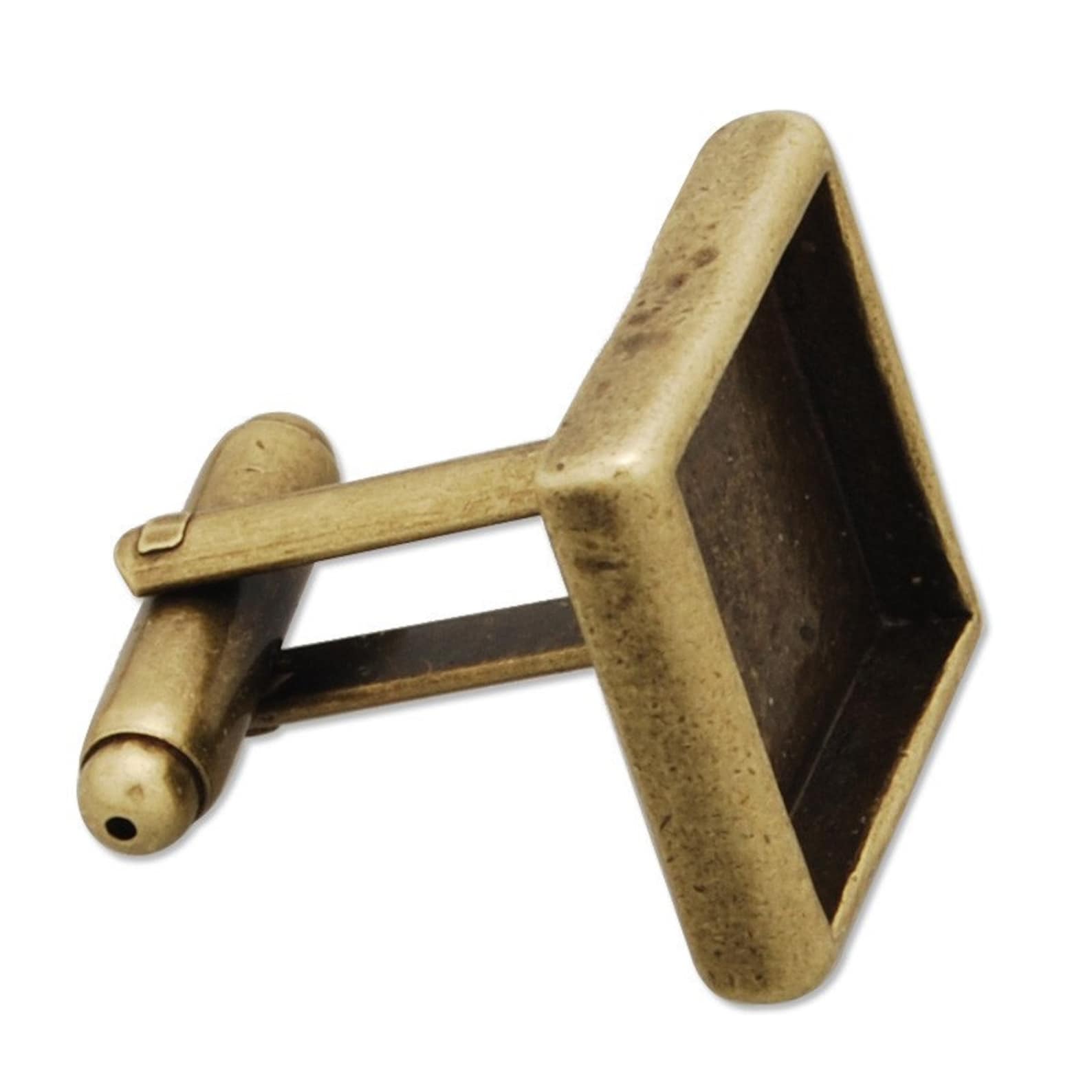 10PCS 14x14mm Cuff Link Blanks With Square Bezel Setting , Fit 14x14mm ...