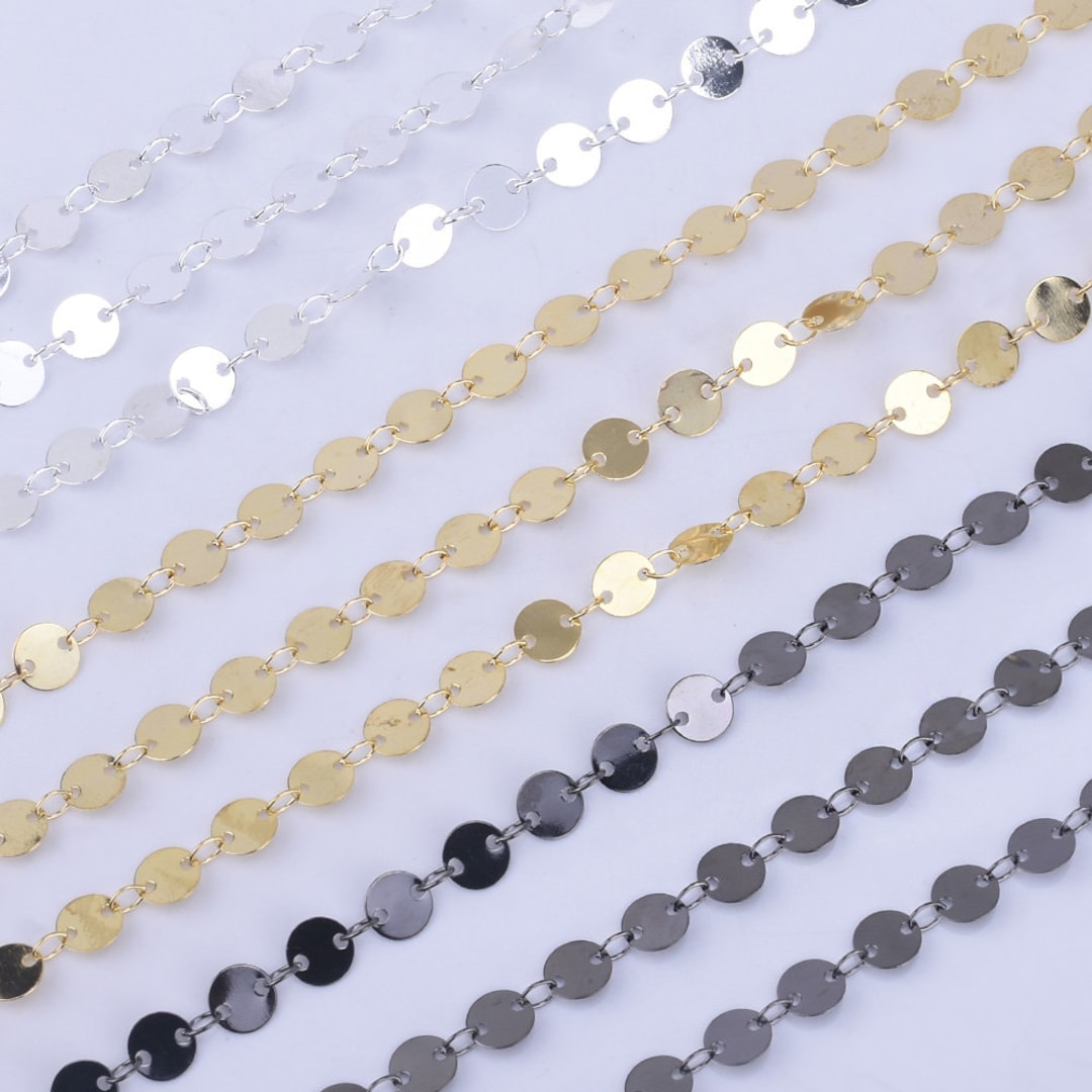 6mm Coin Chain Disc Coin Chains Hand Wrought Bulk Chain Jewelry ...