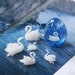 3D Mini Swan Model DIY Resin Swan Model for Silicone Mold Craft Making ...