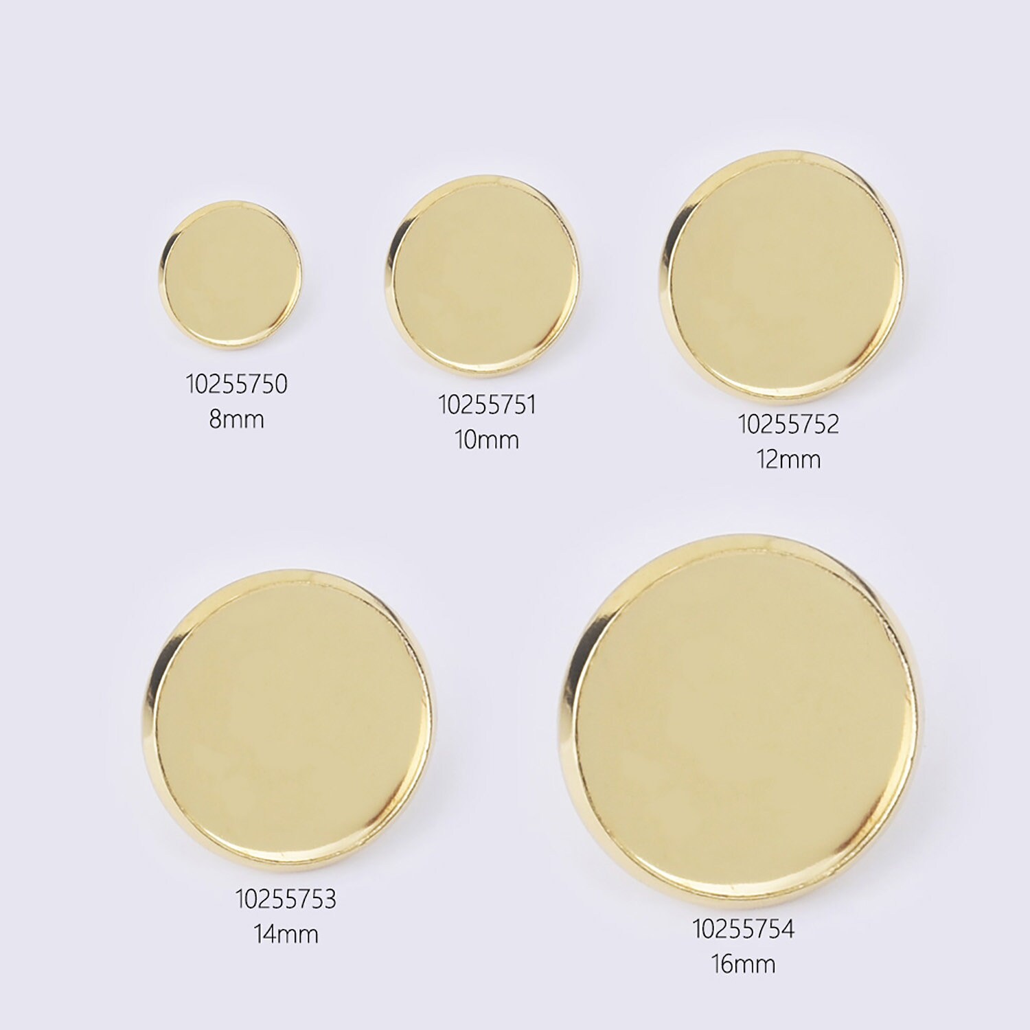 8/10/12/14/16MM Stainless Steel Bezel Earring Studs Cabochon Settings ...