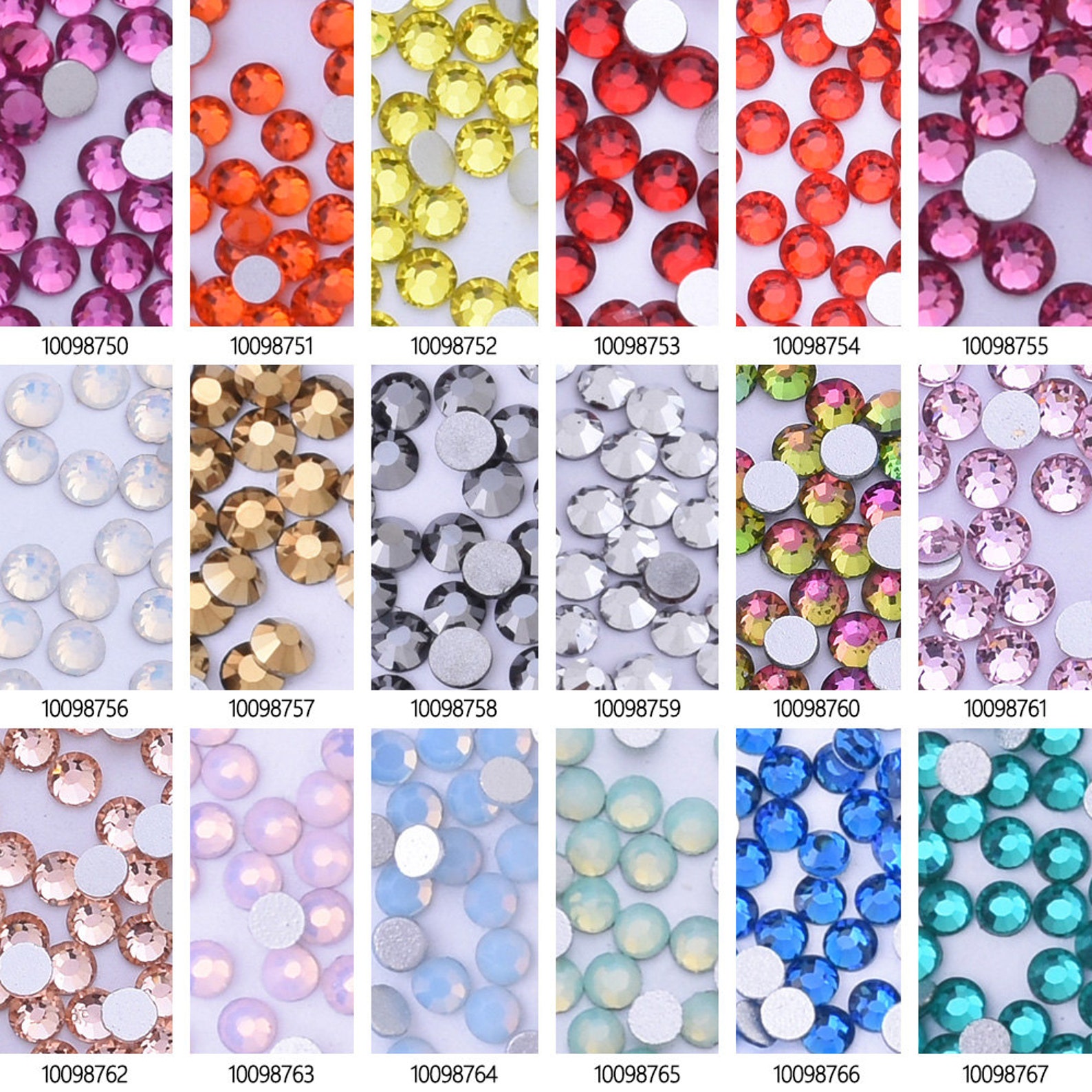 SS6 Crystal Rhinestones Flat Non Hot Fix Crystal Craft for | Etsy