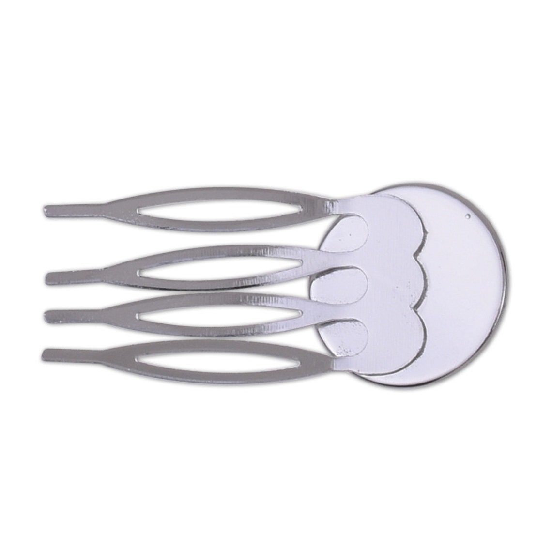 10pcs Comb Hair Clips Findings 20mm Round Bezel Setting,bridal Supplies ...