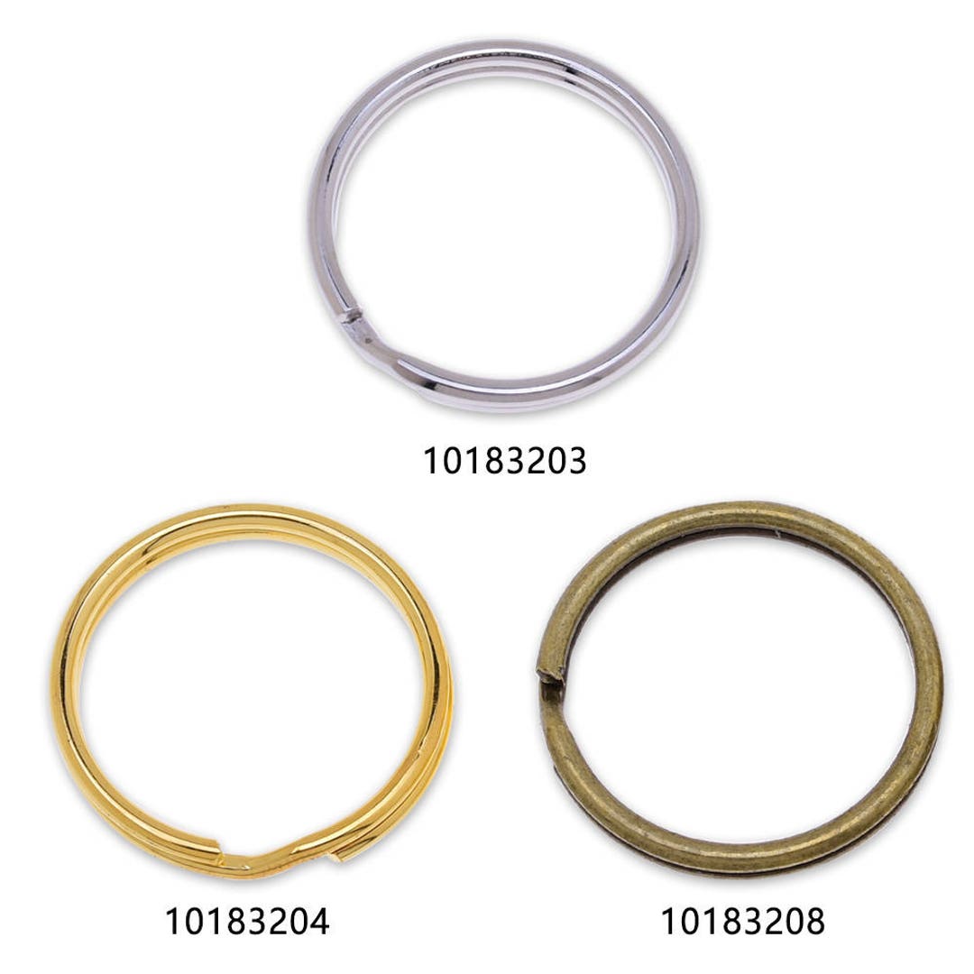 22mm Iron Keychain Ring Clasps Metal Split Ring Key Ring DIY Jewelry ...