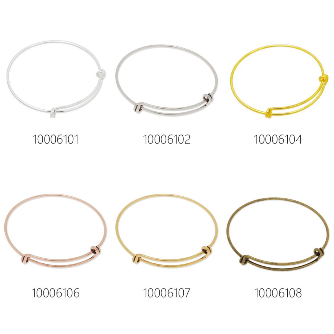 5PCS 1.5mm Expandable Bracelet Bangle Adjustable Bracelet Stacking ...