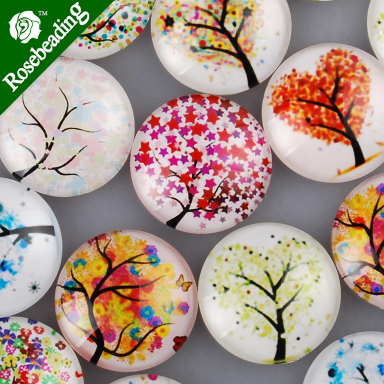 20 PCS 25MM/1 Inch Mixed Round Flat Back Handmade Photo Glass - Etsy ...