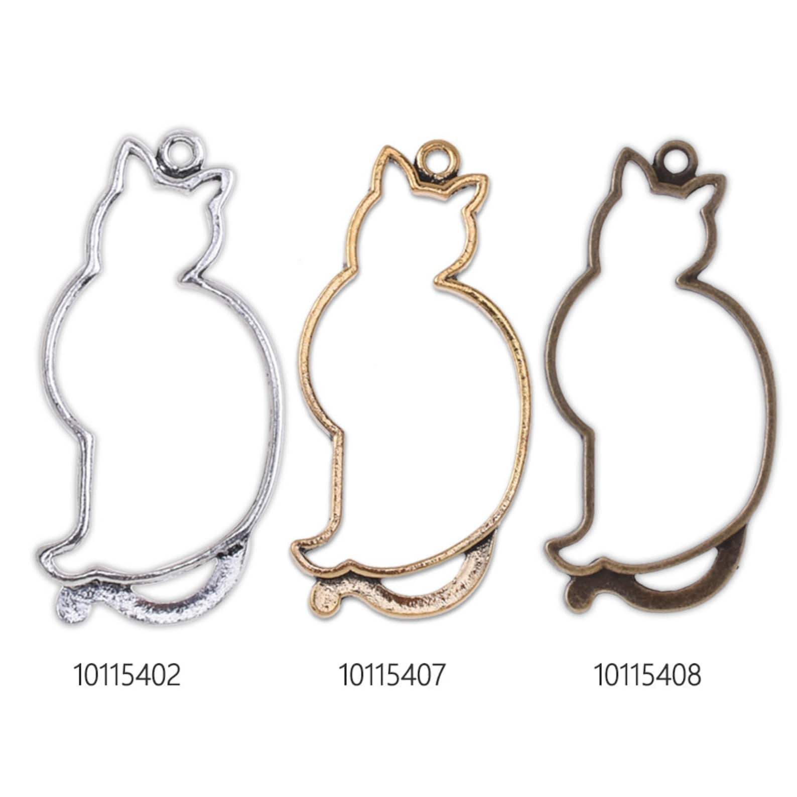 20 Cat Open Bezel Cat Open Back Bezel Setting for Resin - Etsy