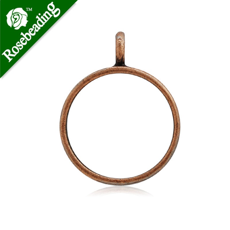 10PCS 20mm Round Open Back Bezel Pendant, Open Back for Resin, Polymer ...