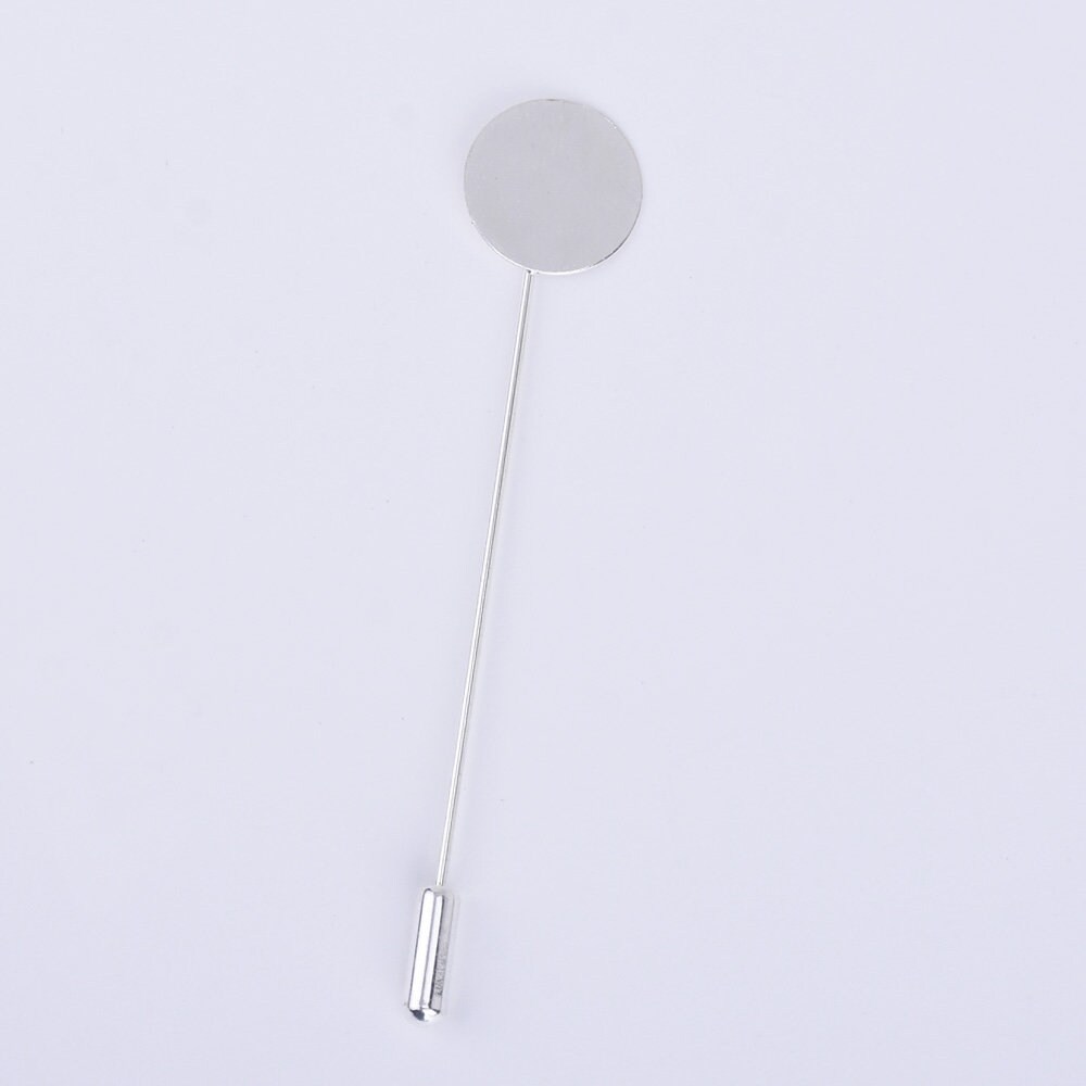 Brass Stick Pin Clutch Brooch Pin Platinum Broach Blanks 70mm | Etsy